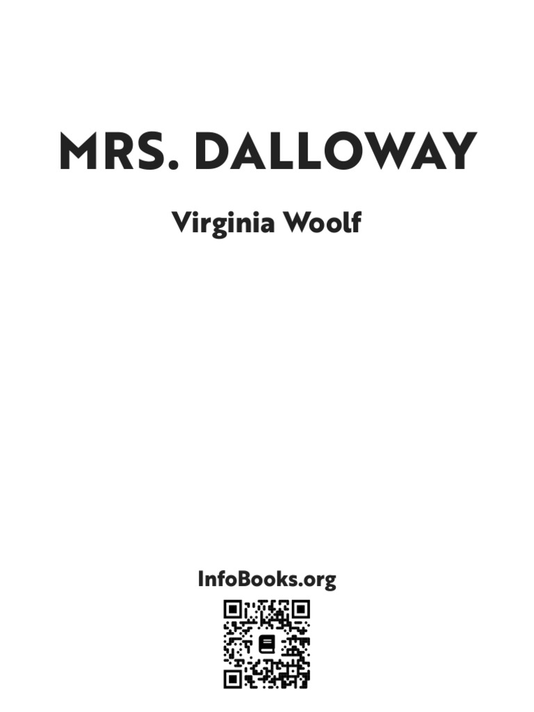 14. Mrs Dalloway, Virginia Woolf | PDF | Mrs Dalloway