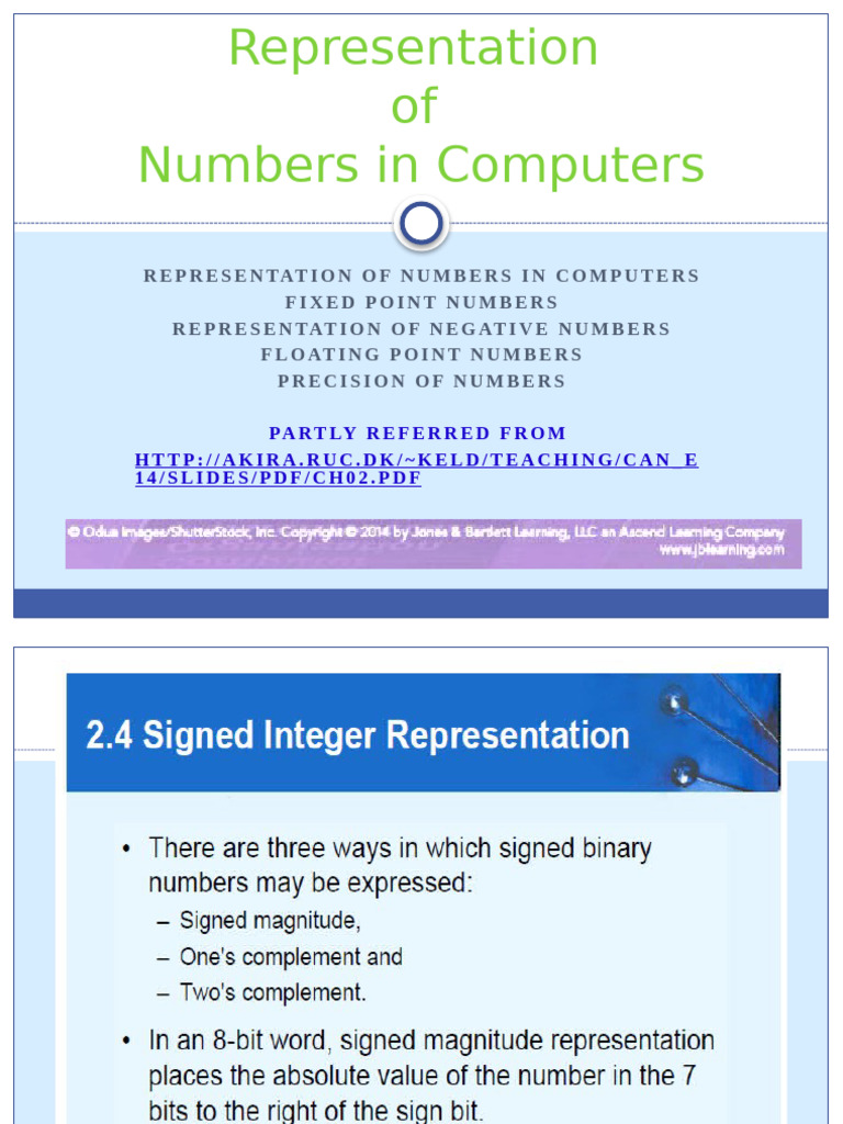 SV - Representation of Numbers | PDF | Mathematics | Computer Engineering