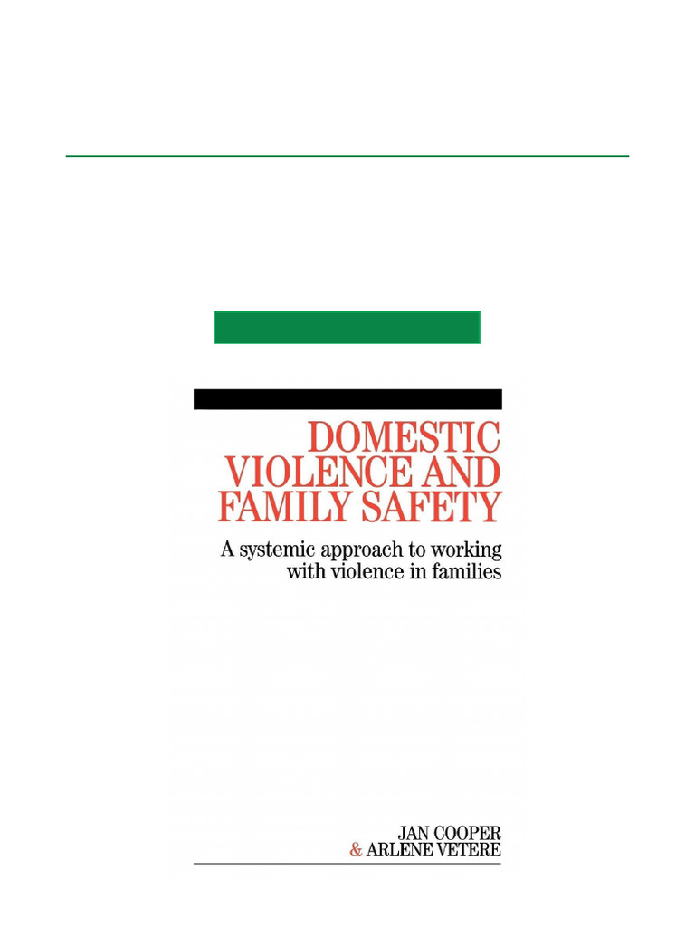 Systemic Approach to Domestic Violence | PDF | Domestic Violence | Violence