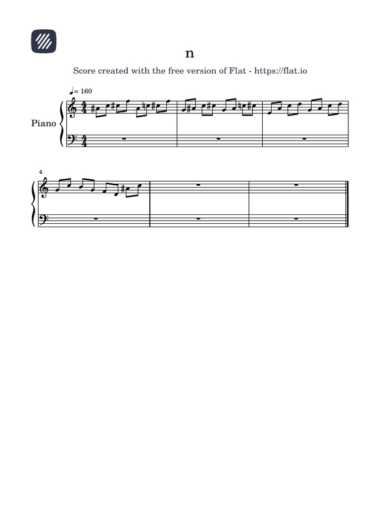 Score Created With The Free Version of Flat - Https://flat - Io | PDF