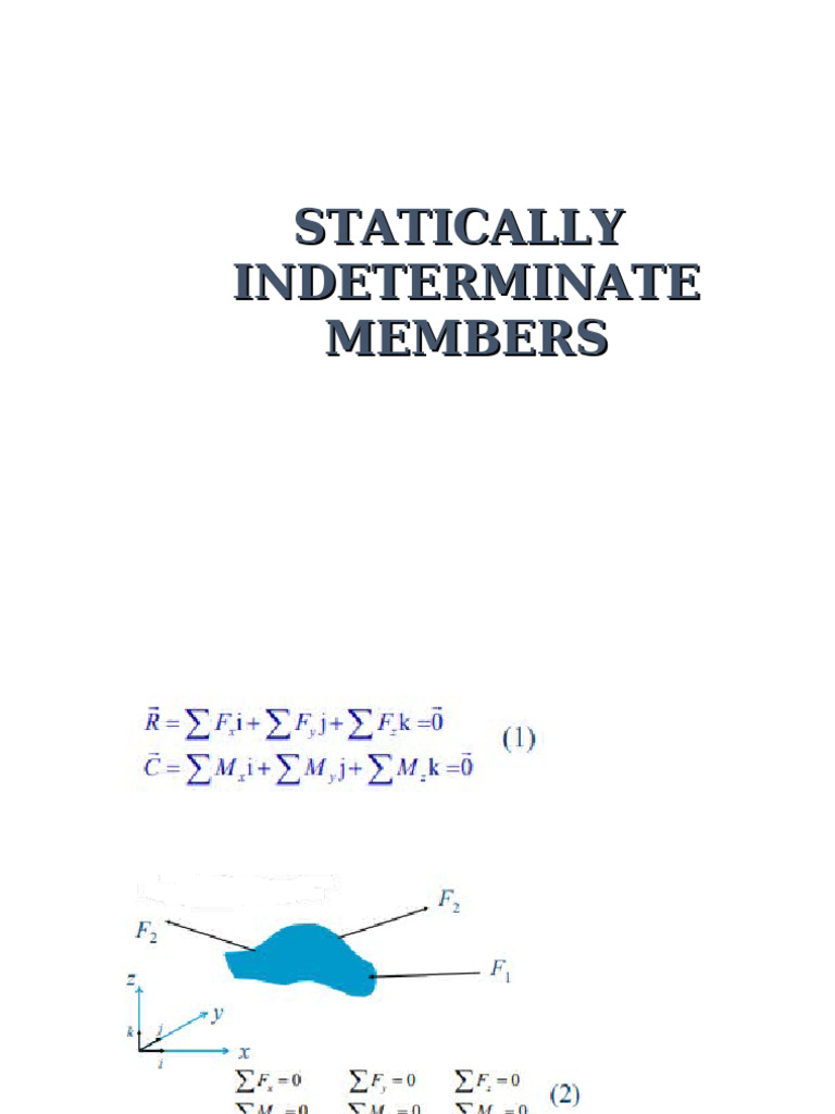 7 Statically IndeterminateMembers 1 | PDF | Deformation (Engineering ...