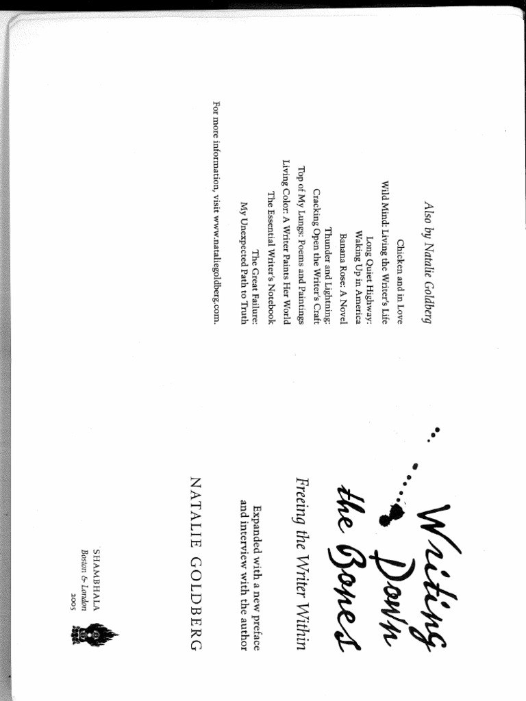 Goldberg on Writing | PDF