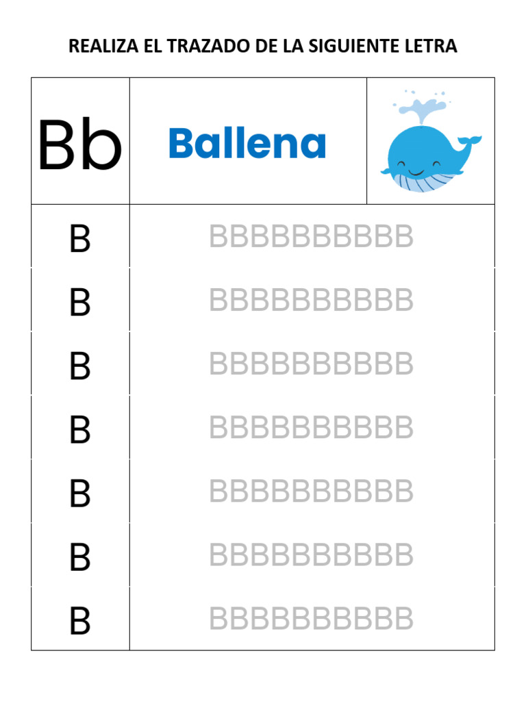 Trazado Letra B | PDF