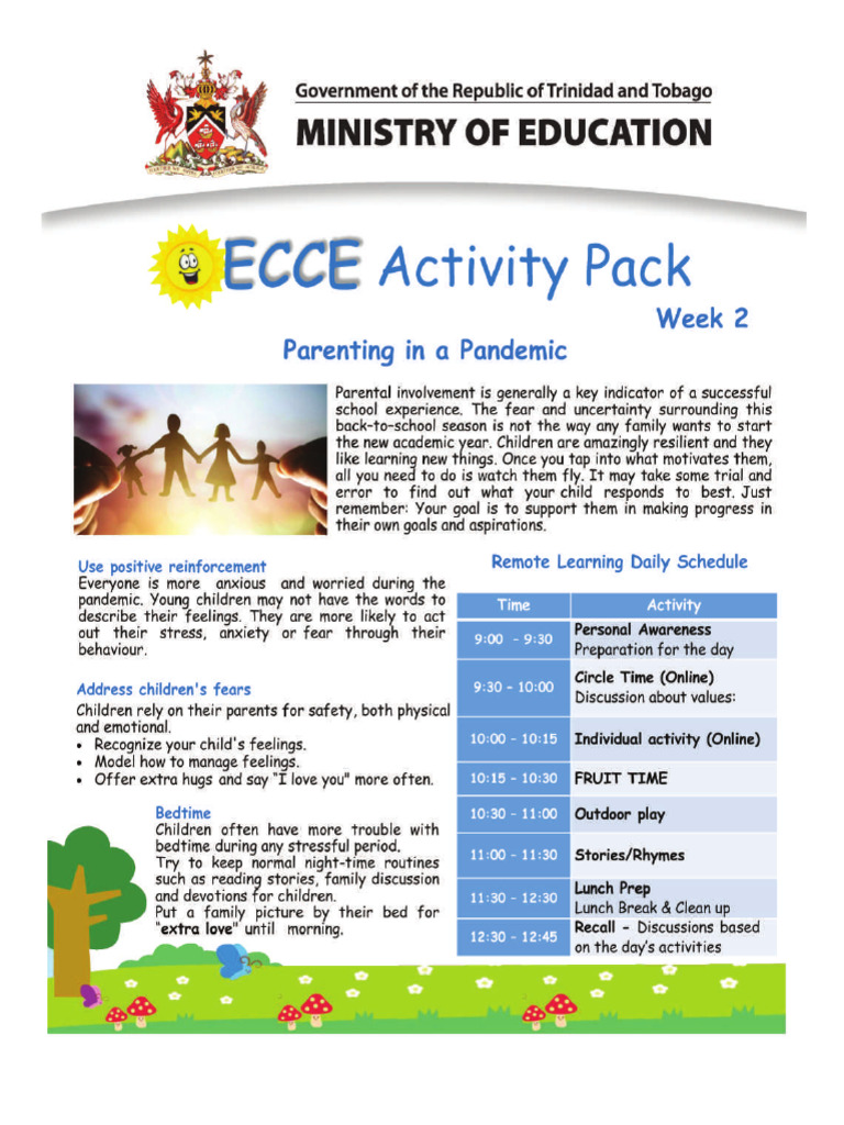 ECCE Activity Pack Week 2 Term 1 | PDF
