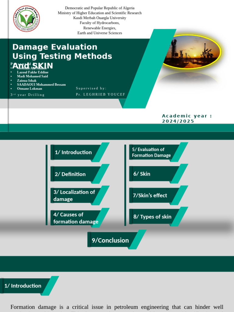 Formation Damage Evaluation in Drilling | PDF | Petroleum Reservoir ...