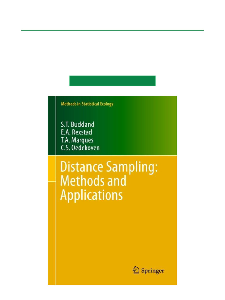 Distance Sampling: Methods & Applications | PDF | Sampling (Statistics ...