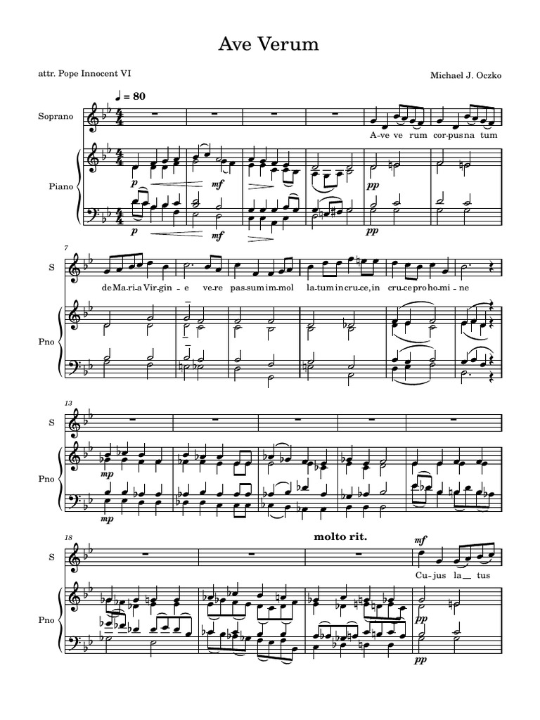 Ave Verum | PDF