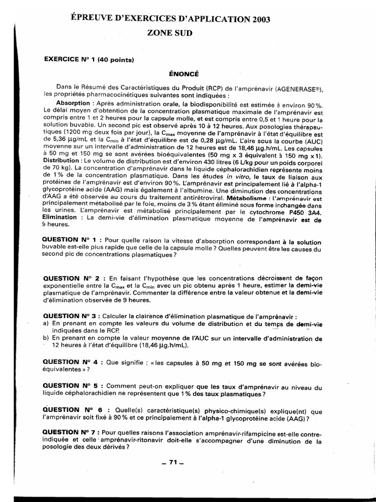 Exercices2003 Sud | PDF