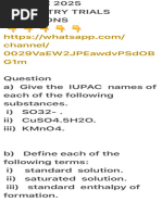 Wassce 2025 Confidential Science Questions 1 | PDF