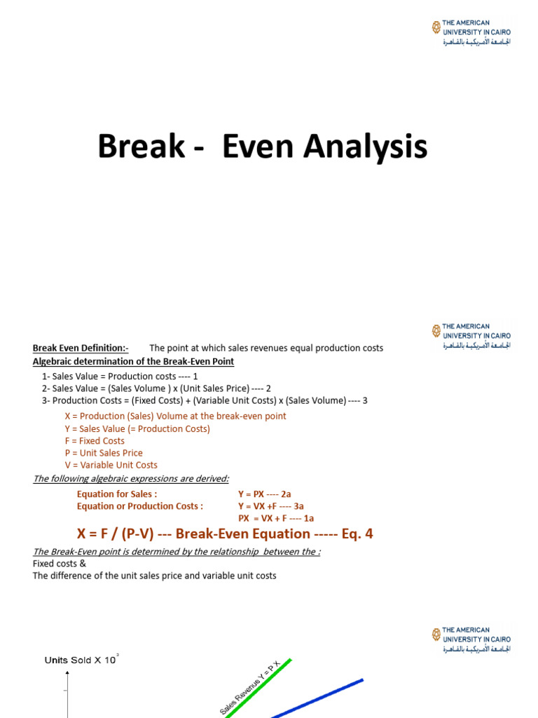 02-Break Even Analysis | PDF