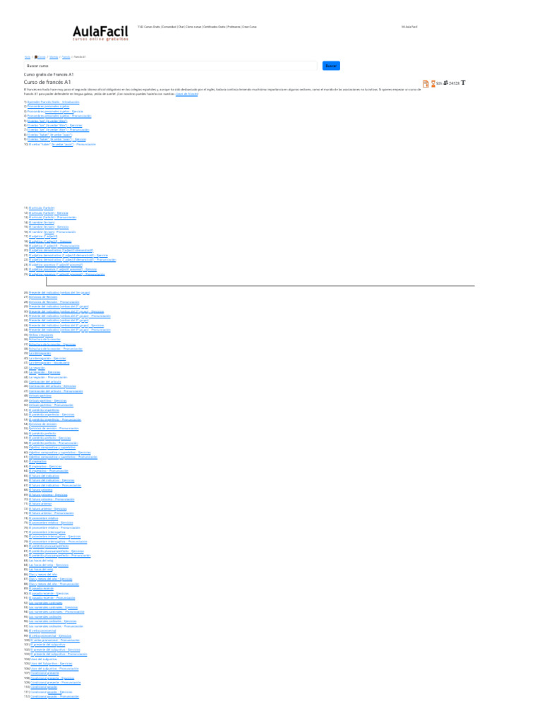 Curso Gratis de Francés A1 】 | PDF | Cookie HTTP | Idioma francés