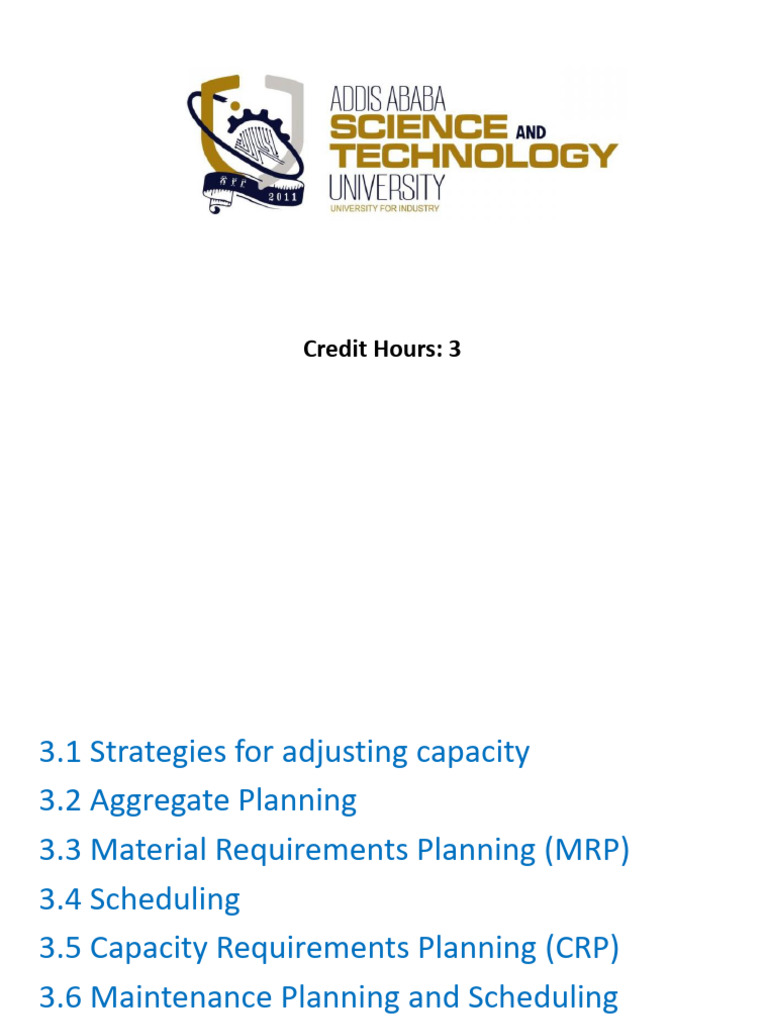 PPM Chapter 3 Operations Plannning | PDF | Inventory | Demand