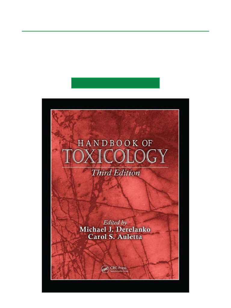 Handbook of Toxicology, 3rd Edition Authorized Download | PDF | Dose ...