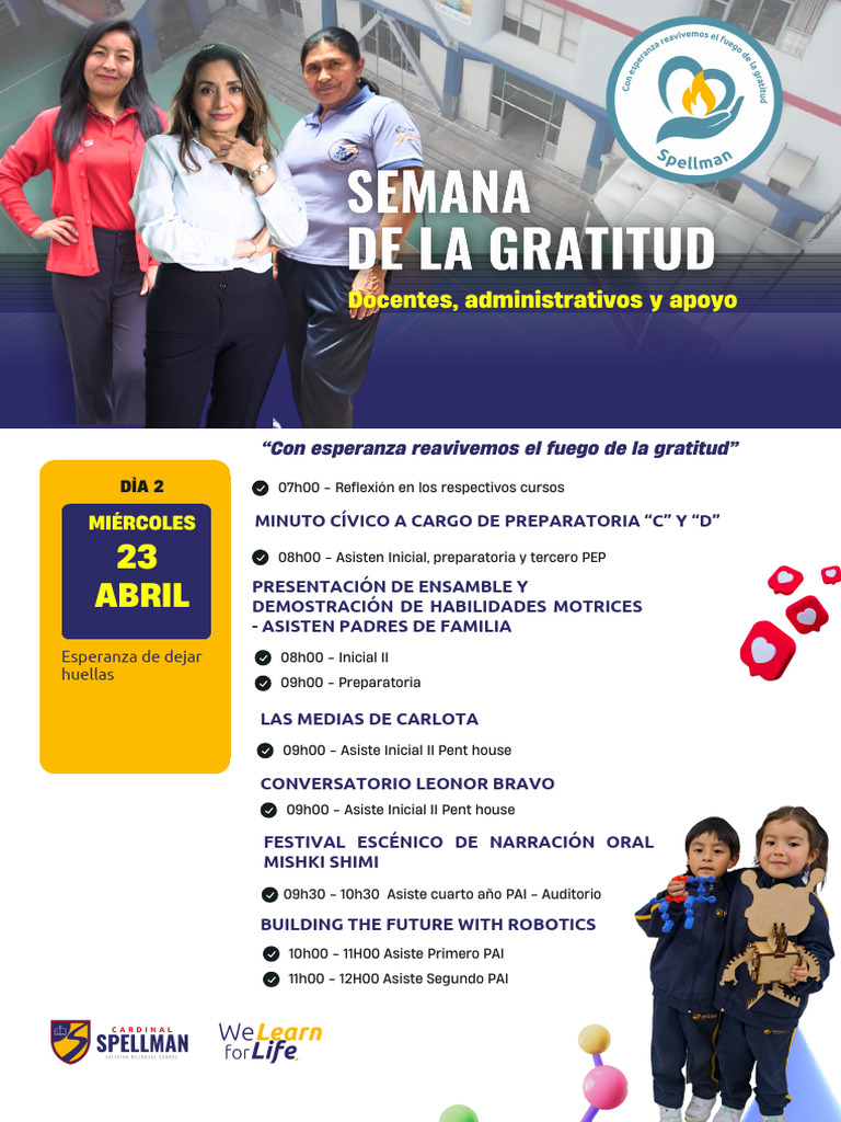 Semana Gratitud 2025 | PDF
