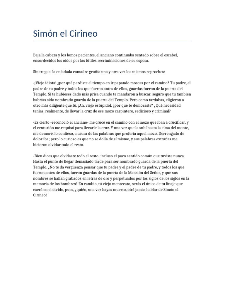 Simon El Cirineo | PDF