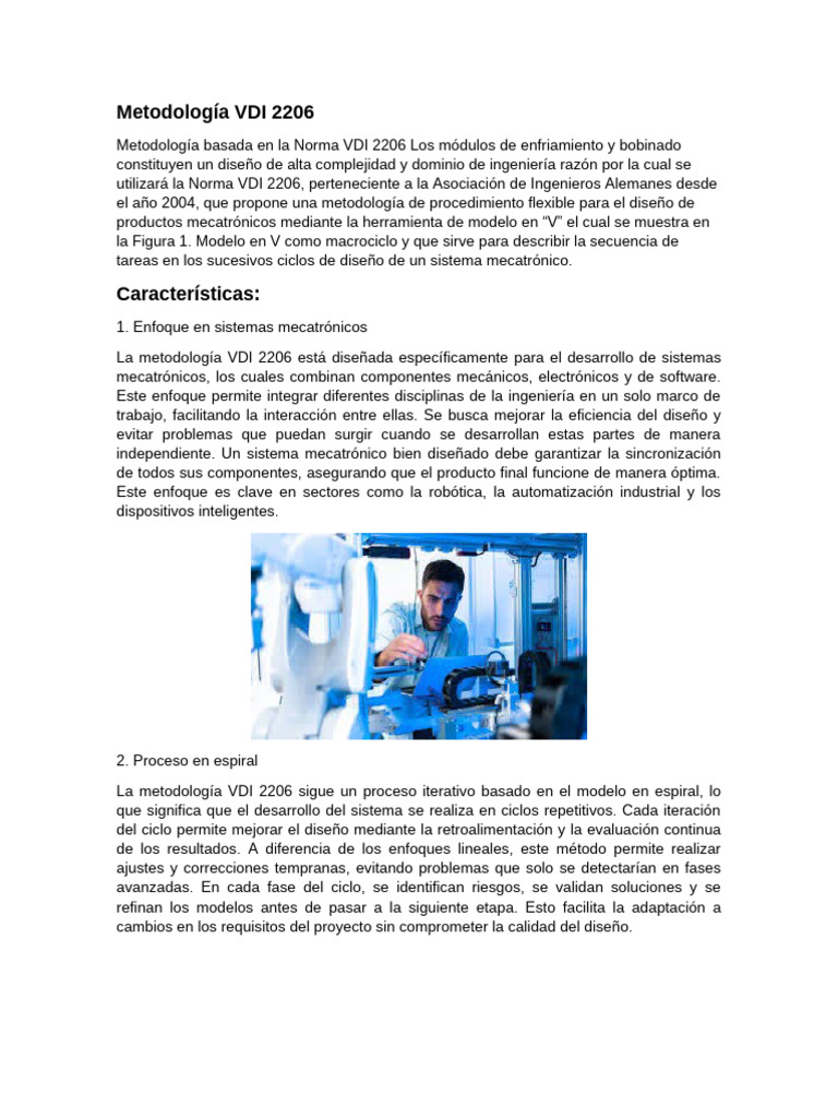 Metodología VDI 2206 Tarea 3 | PDF | Software | Diseño