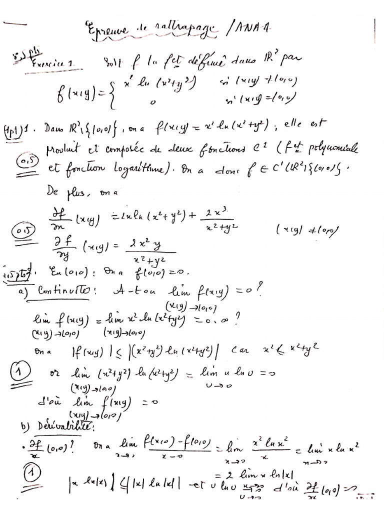 LAC Corrige Rattrapage ANA4 22 23 | PDF