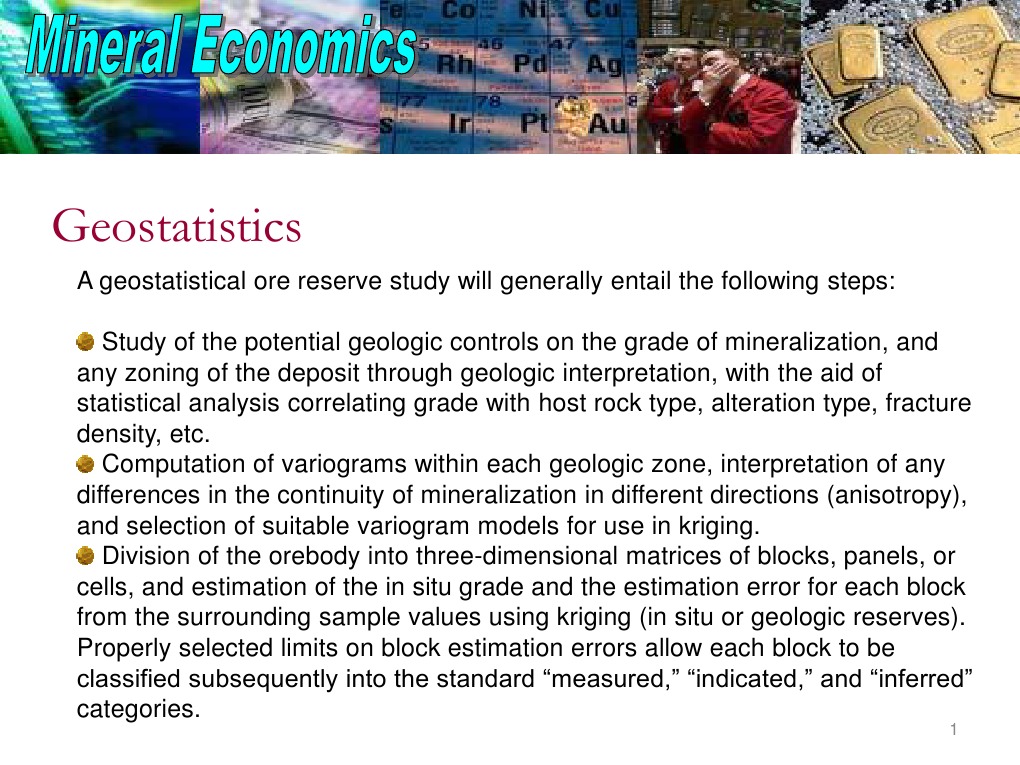 An In-Depth Explanation of Geostatistical Analysis and Variogram Modelling for Mineral Resource ...