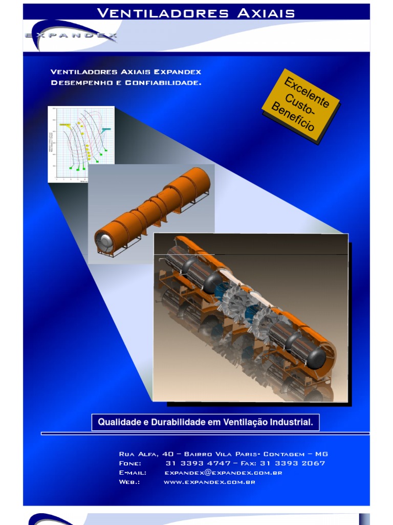 Folder Expandex Ventiladores | PDF | Mineração | Indústrias