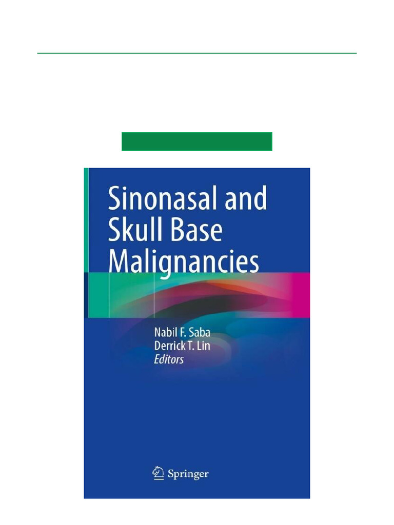 Sinonasal and Skull Base Malignancies Full-Resolution Download | PDF | Head And Neck Cancer ...