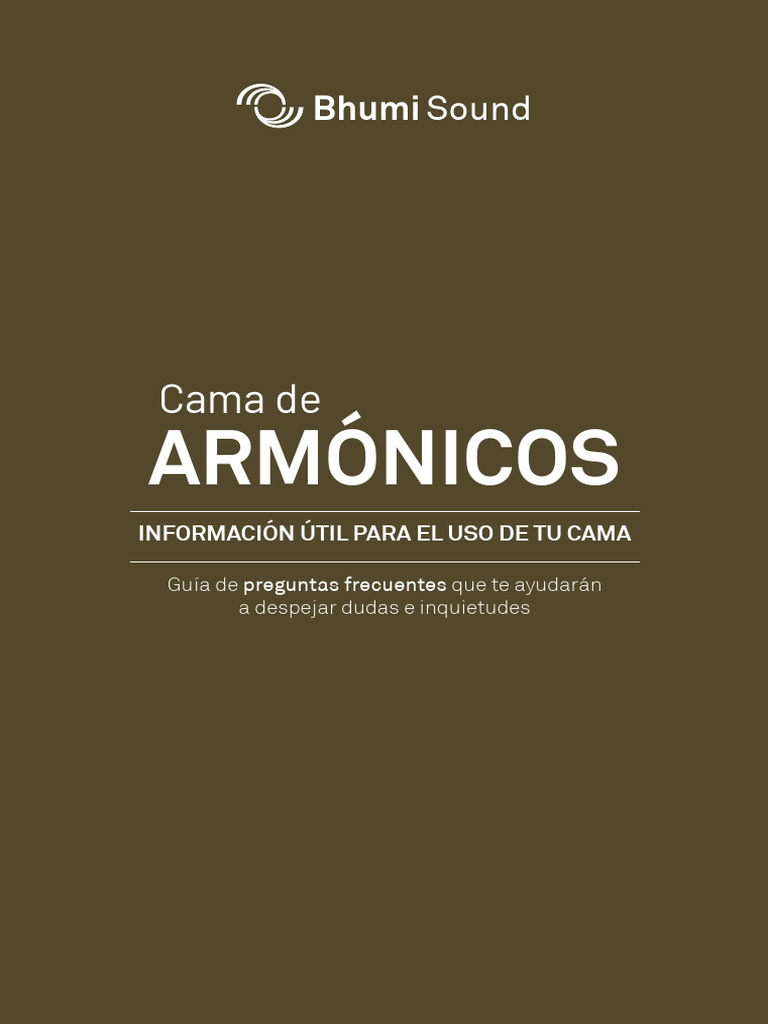 Faqs Bhumi Sound Cama de Armonicos 2 1 | PDF