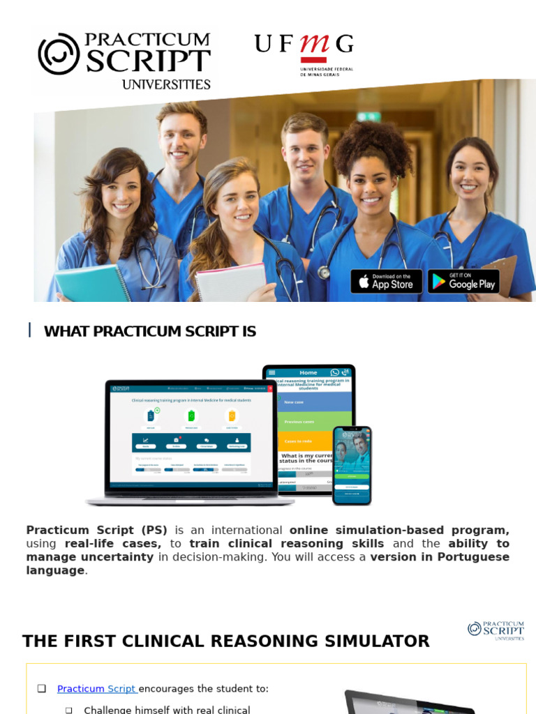 PRACTICUM SCRIPT - UFMG 4th Year Students. Presentation 2025 | PDF | Learning | Cognitive Science