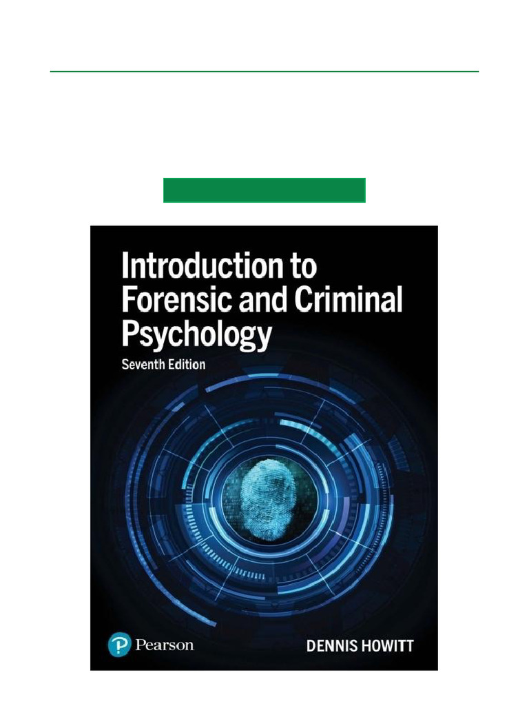 Forensic and Criminal Psychology Overview | PDF | Crimes | Crime & Violence