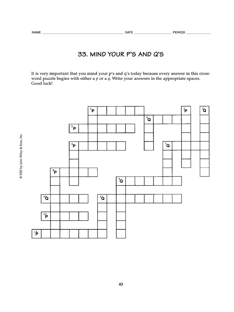 Mind Your Ps and Qs | PDF