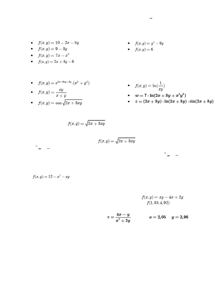 TP1 e Listade Exerciciospara P1 A 302031 | PDF | Derivado | Matemática