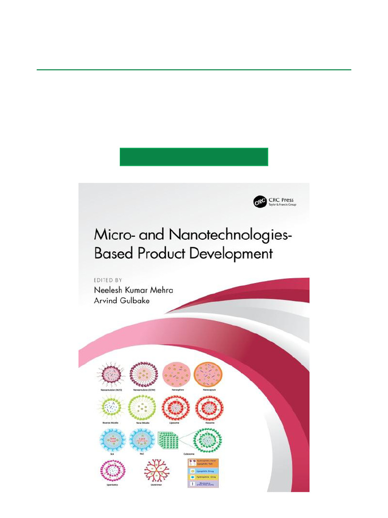 Micro and Nanotechnologies Based Product Development 1st Edition ...
