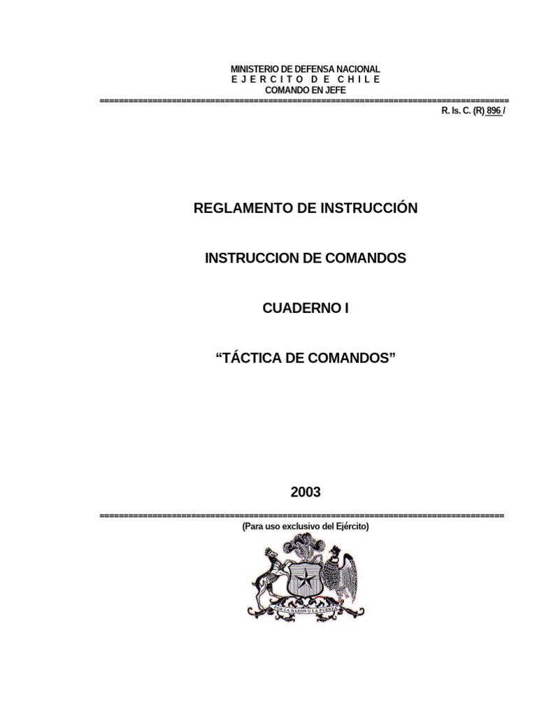 Cuaderno I Táctica de Comandos | PDF | Comando | Planificación