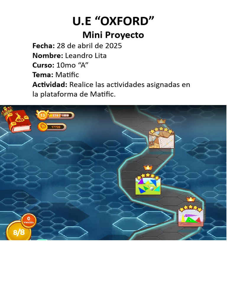 Mini Proyecto-U5-Matific | PDF