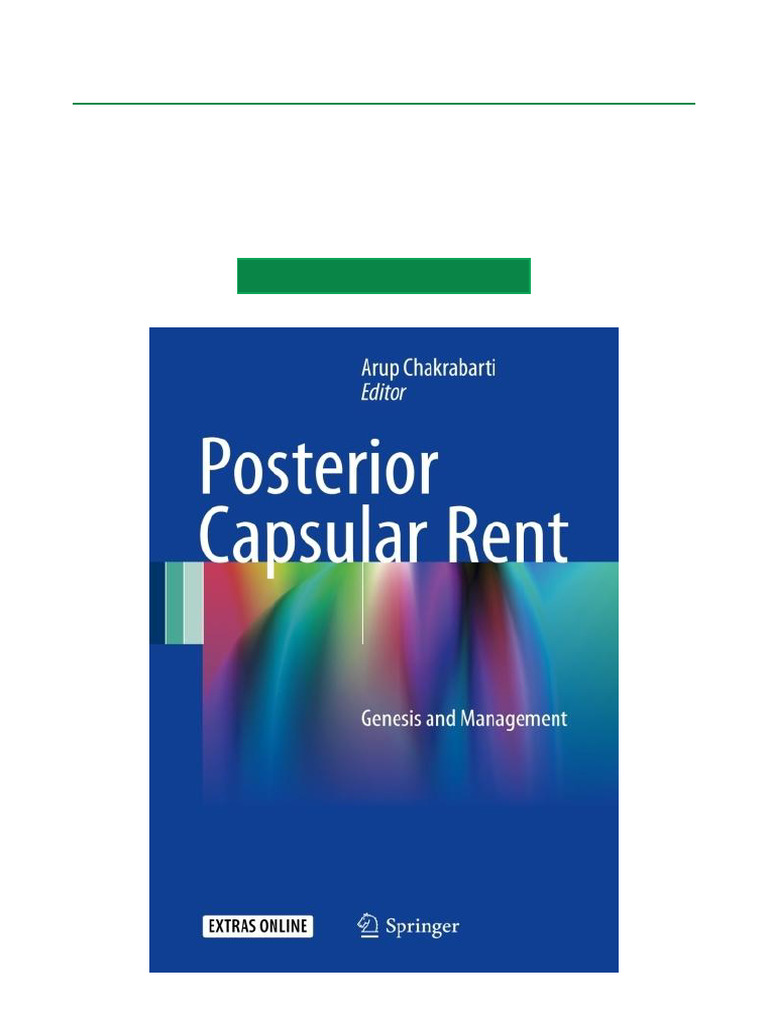 Posterior Capsular Rent Genesis and Management Entire Volume Download ...