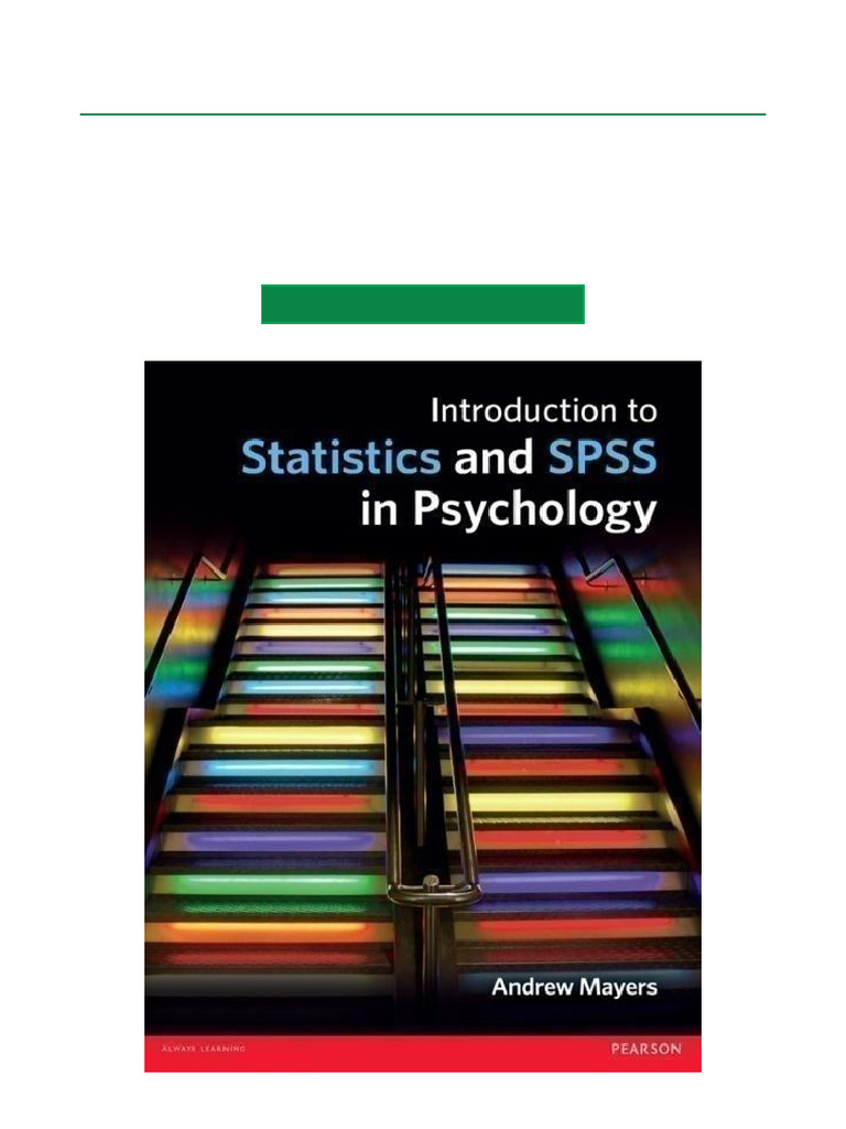 Statistics and SPSS for Psychology | PDF | Student's T Test ...