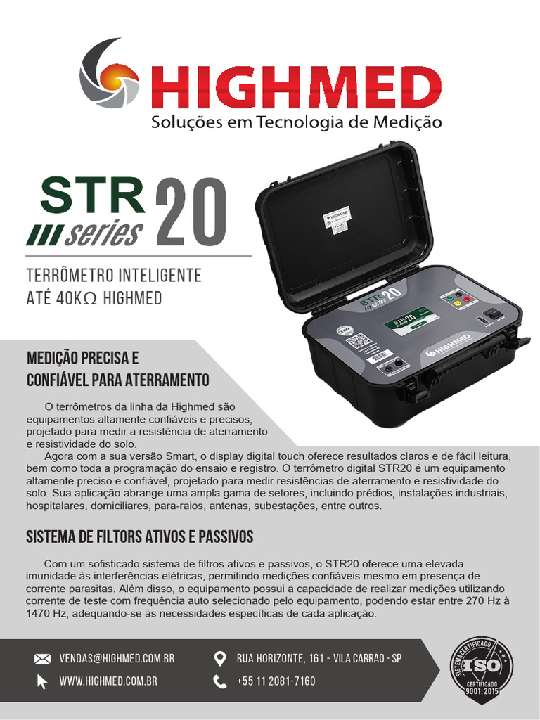 Terrômetro Digital STR20: Medições Confiáveis | PDF | Resistividade ...