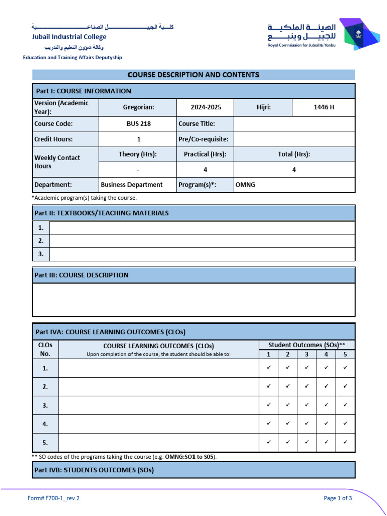 BUS 218 Eng Typing Skills Course Description 2024 | PDF | Learning