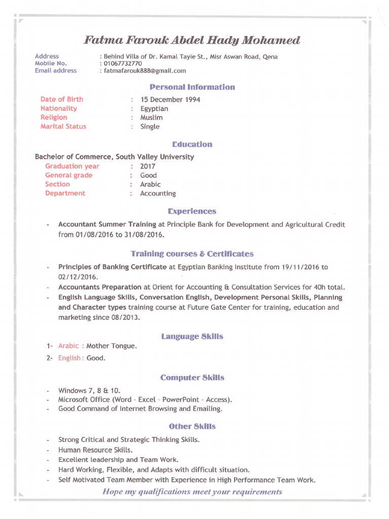 CVs (1994) | PDF