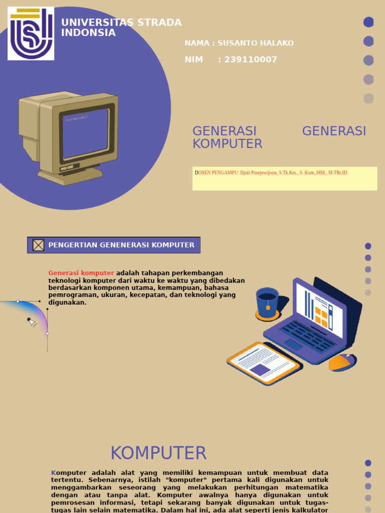 Generasi Generasi Komputer 123 | PDF