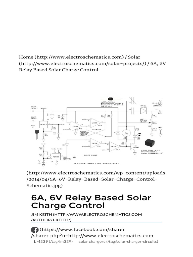 6A_ 6V Relay Solar Charge Control | PDF | Computer Engineering ...