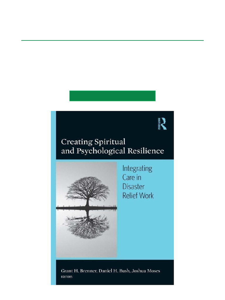 Spiritual Care in Disaster Relief | PDF | Mental Health | Psychological ...