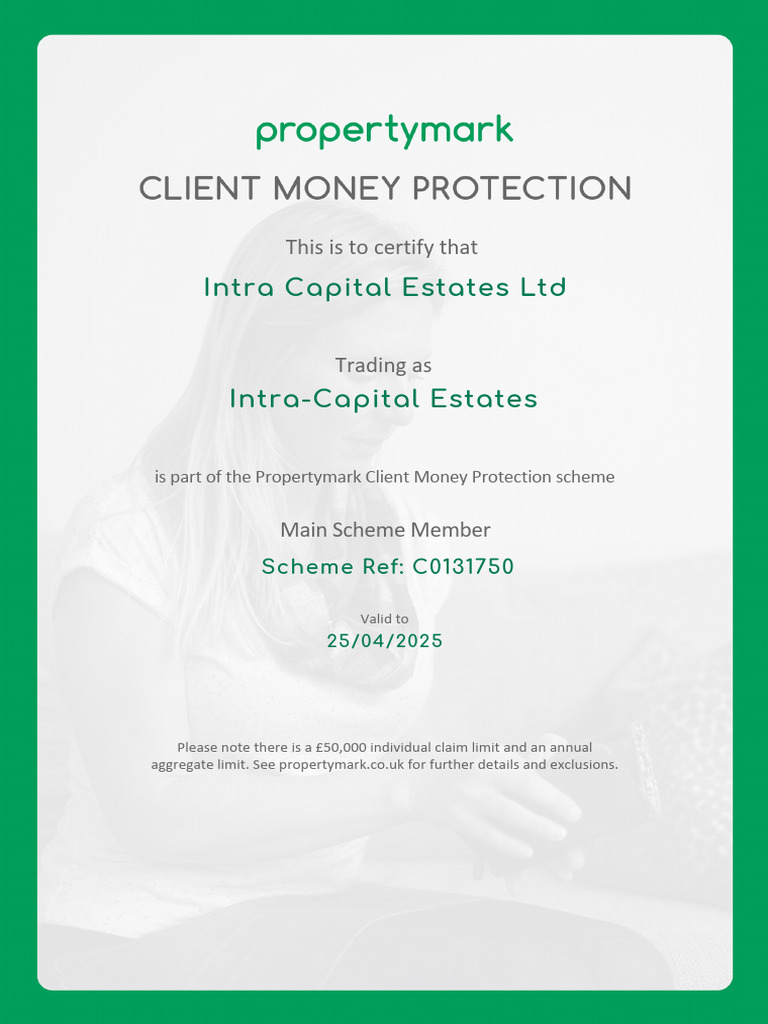 Intra-Capital Estates CMP Certification | PDF