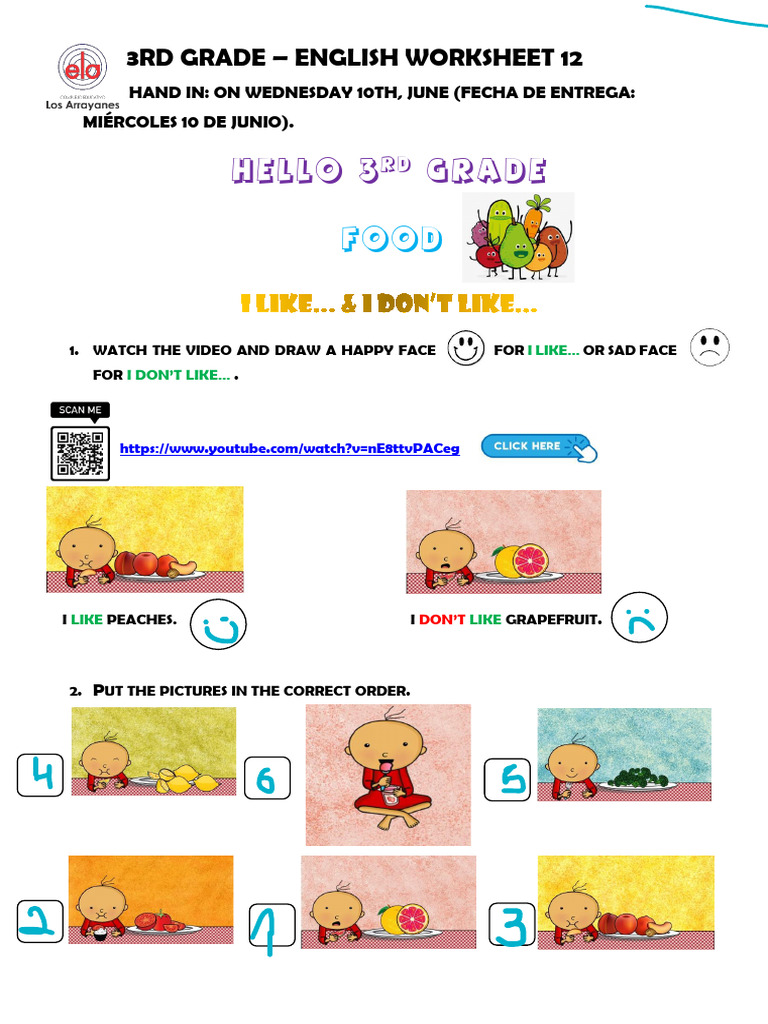 3RD-GRADE-ENGLISH-WORKSHEET-12 FAUSTINA ROSSI | PDF