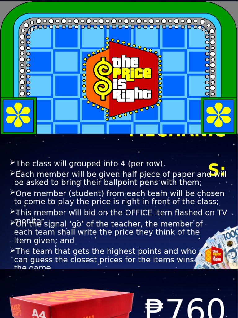 The Price Is Right Cot Entrep | PDF