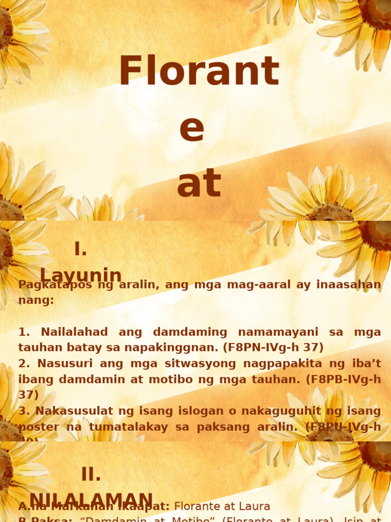 Aillen - Florante at Laura - Observation | PDF
