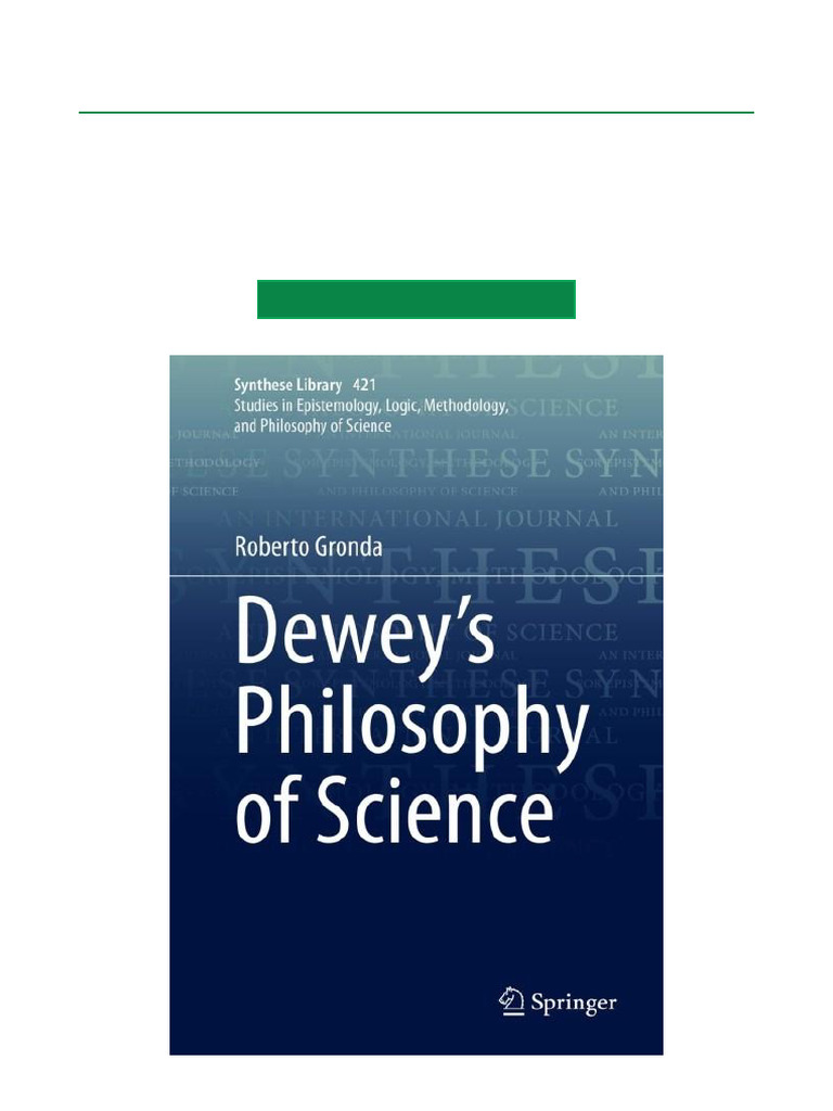 Dewey's Philosophy of Science PDF | PDF | Metaphilosophy | Pragmatism