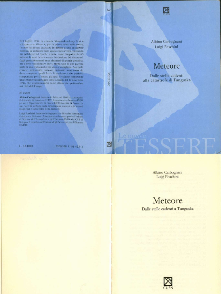 libro meteore comete asteroidi -comp | PDF