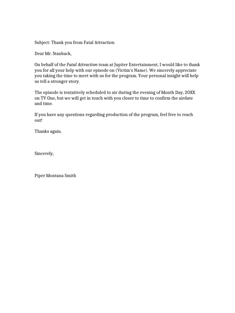 Thank You Template | PDF