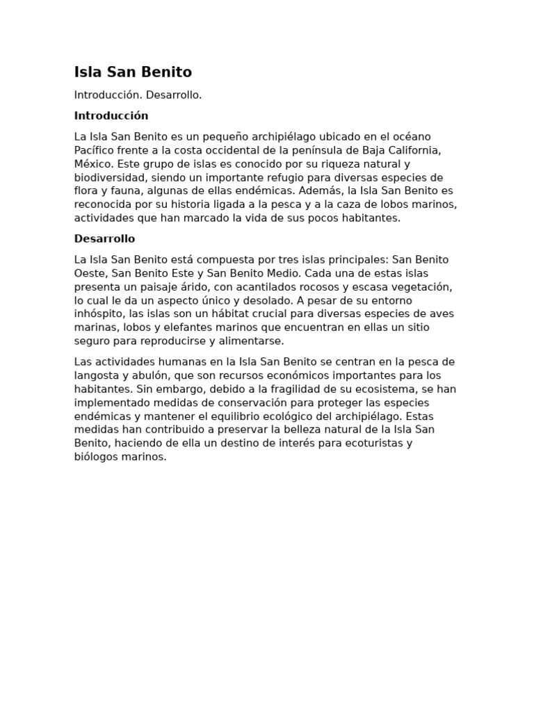 Isla San Benito | PDF