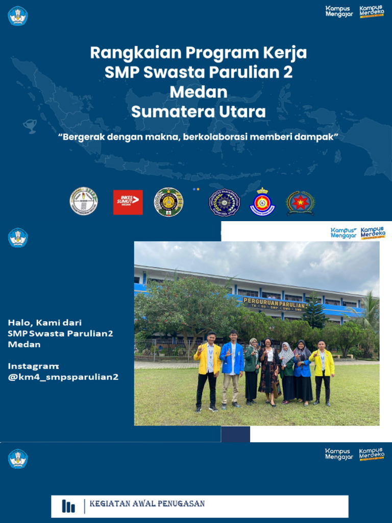 Rangkaian Program Kerja KM4 - SMP Parulian 2 Medan | PDF