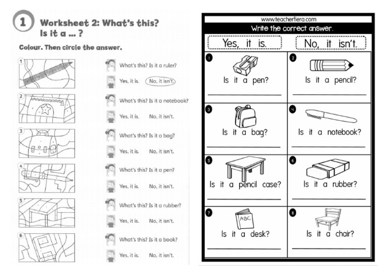 Unit 1 Exercise Year 1 English | PDF